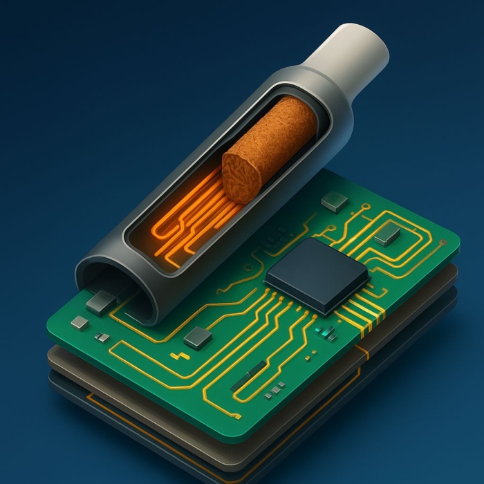 Multi-Layer PCB Design for E-Cigarette Tobacco Stick Heaters